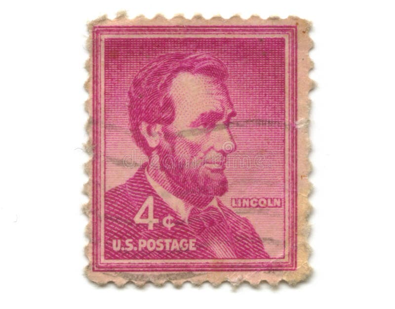 Old Postage Stamp from USA 4 Cent Editorial Image - Image of paper ...