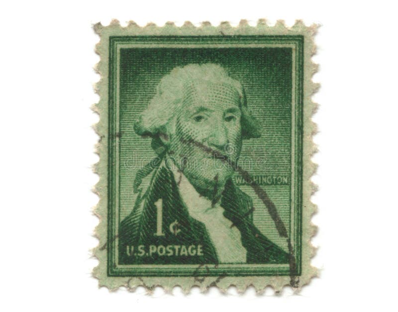 Old Postage Stamp from USA One Cent Editorial Image - Image of ...