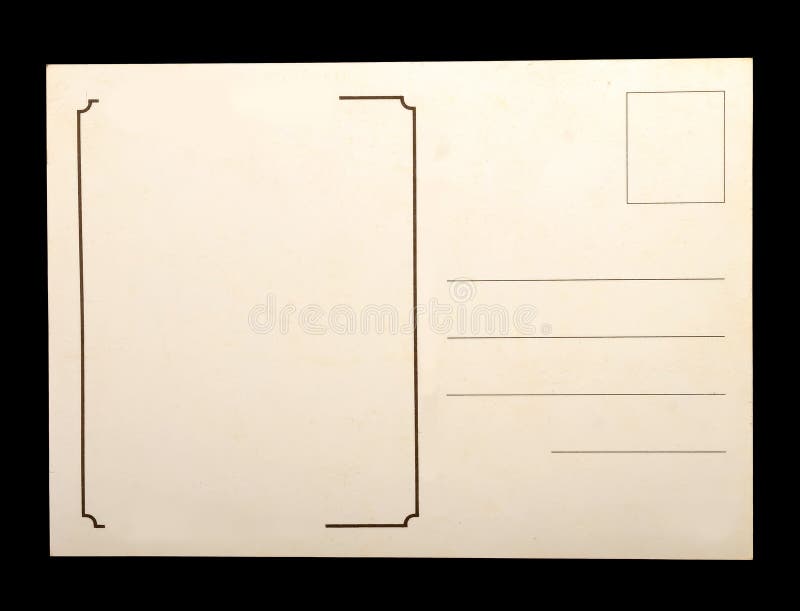 Old postal card stock photo. Image of communication, icon - 65232890