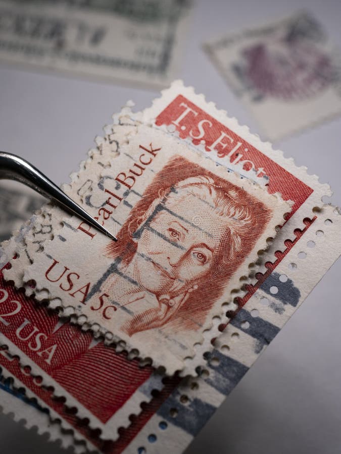 Old Postal Stamps Collection Editorial Stock Image - Image of hobby ...