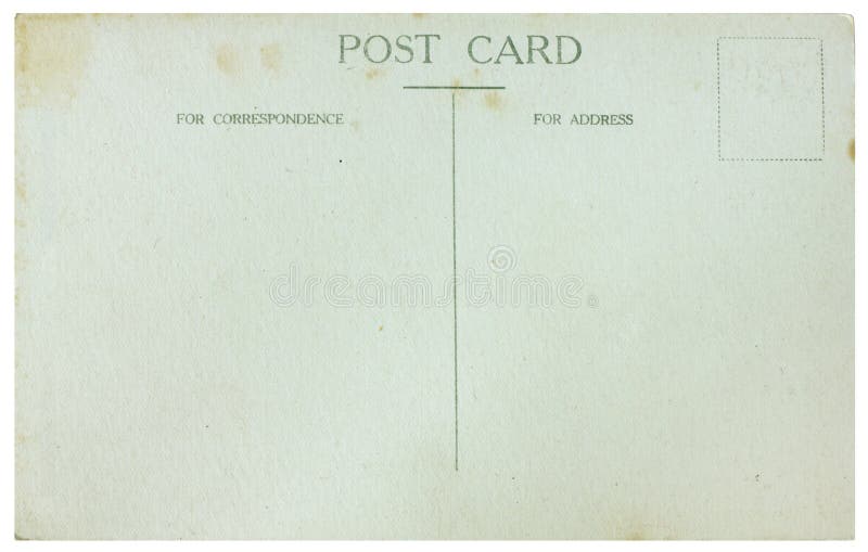 Old-Fashioned Postcard stock image. Image of fancy, communication ...