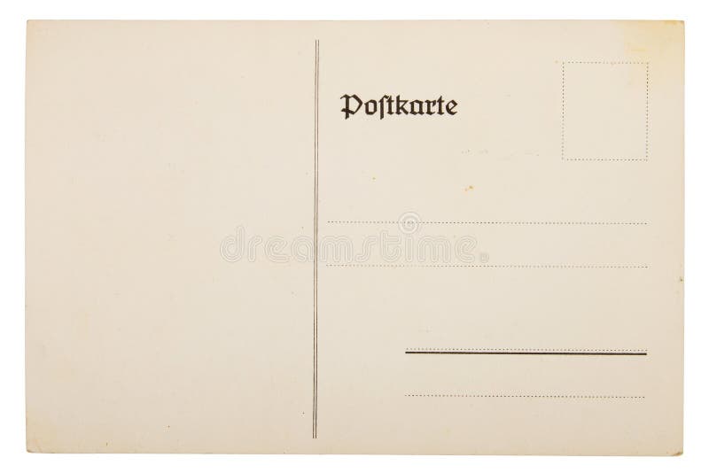 Old-Fashioned Postcard stock image. Image of fancy, communication ...