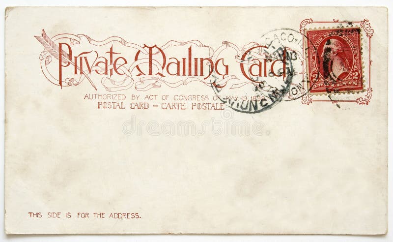 Old postcard editorial photo. Image of reverse, nostalgia - 7360971