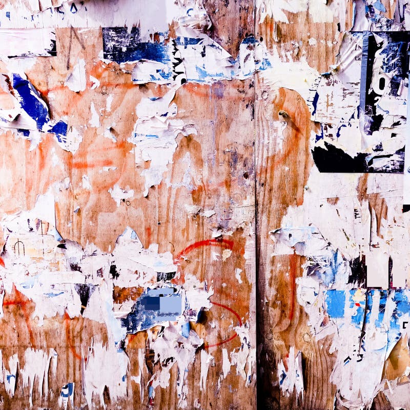 Old Posters Grunge Textures Stock Photo - Image of paper, advertising ...