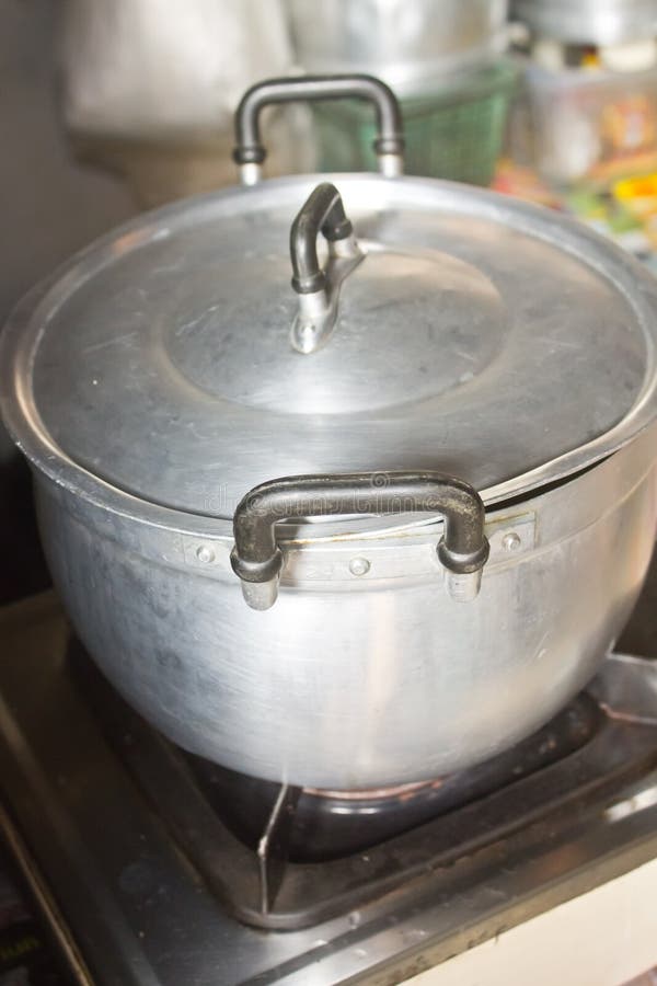 Old Pot stock image. Image of retro, utensil, steel, container - 59252439