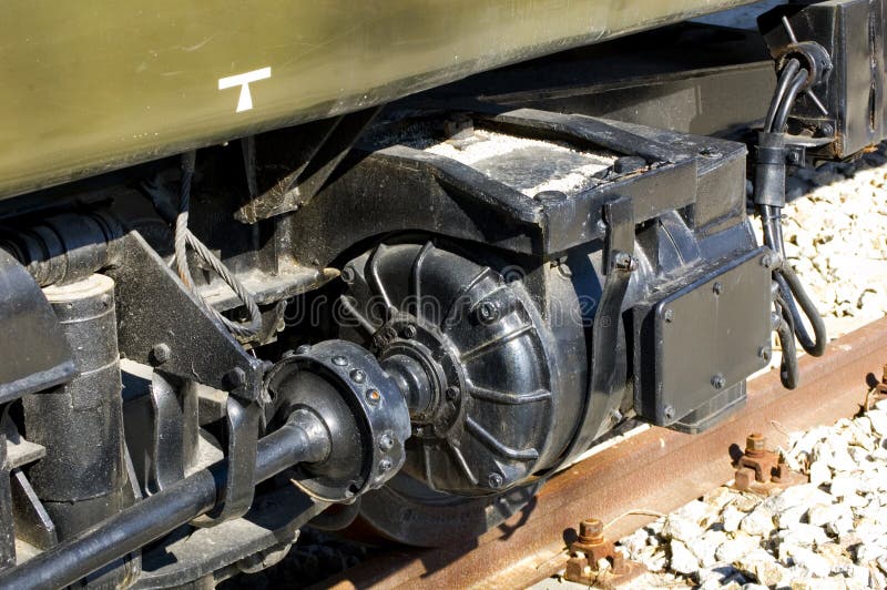 Old Power Generator for Train Suspension System Close Up Stock Image ...