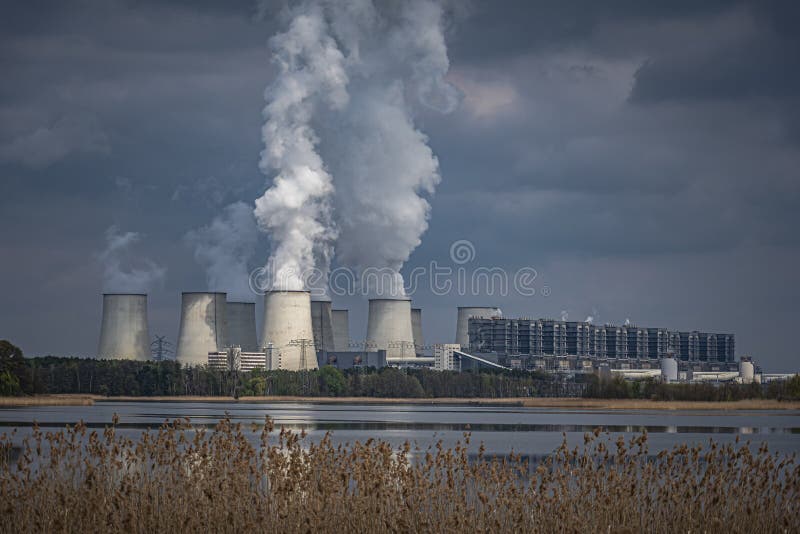 Power plant in Germany stock photo. Image of coolers - 262090222
