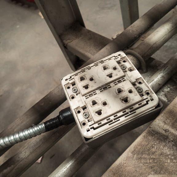 Old power socket stock photo. Image of electricity, ancient - 273186218