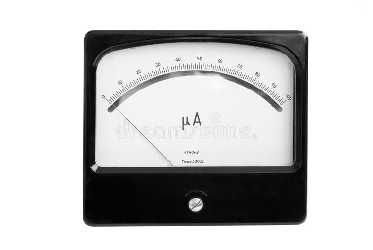 An Old Precise Instrument Ammeter. Stock Photo - Image of precise ...
