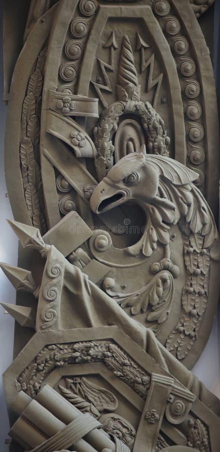 Eagle bas Relief stock image. Image of relief, strength - 299120563