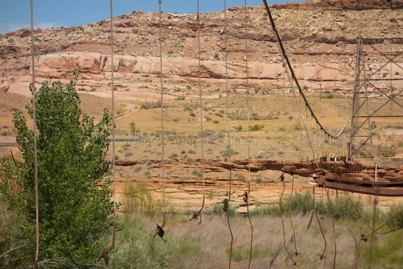 An Old Preserved Bridge in the Desert Stock Image - Image of broken ...