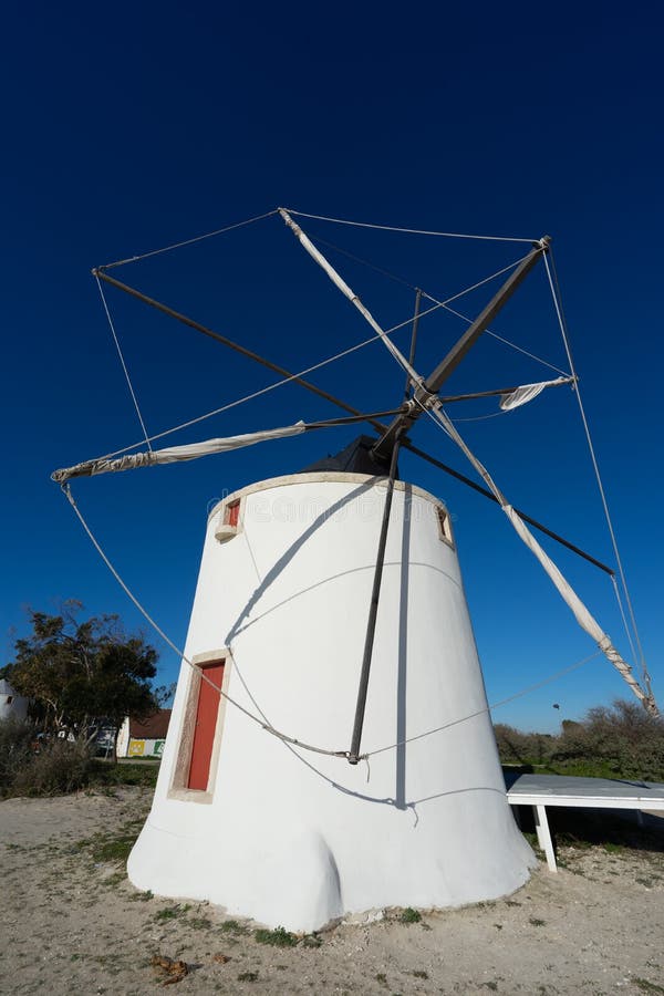 An Old Windmill Flour Production Stock Image - Image of culture, wing ...
