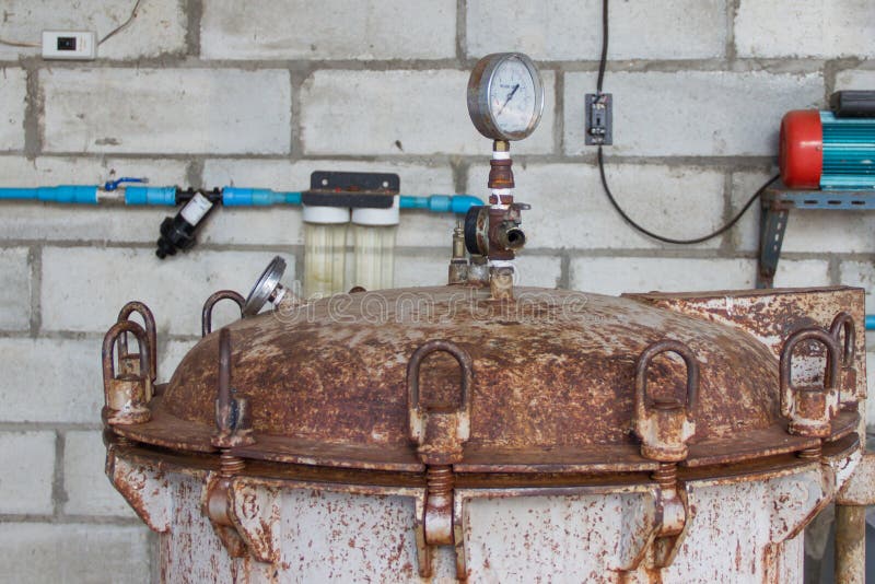 Old Pressure Boiler stock image. Image of production - 94051499