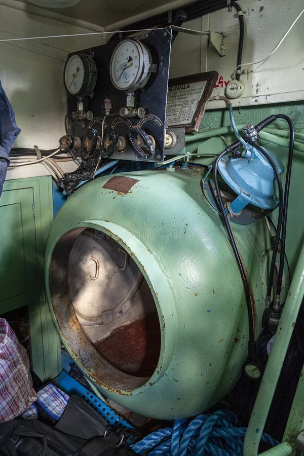 Old Pressure Chamber To Stabilize the Pressure on Board the Boat Stock ...