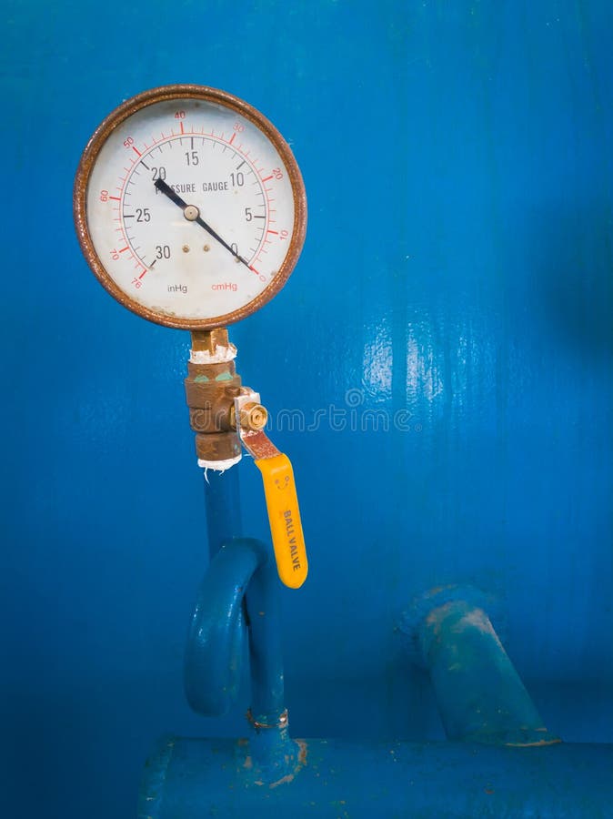 Old pressure gauge meter stock image. Image of pump, dial - 94973035