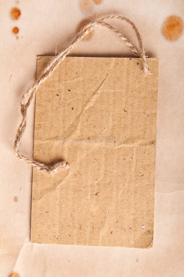 Old textile tag stock photo. Image of copy, board, empty - 19079914