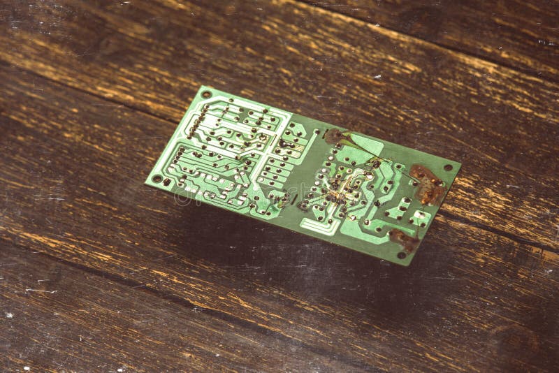 Old printed circuit board. stock photo. Image of integrated - 52686734 Old printed circuit board. stock photo. Image of integrated - 52686734