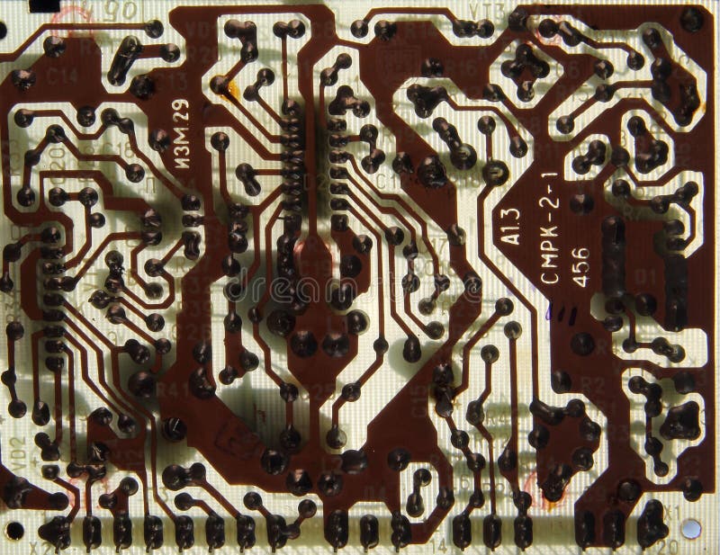 Old printed circuit boards stock image. Image of concept - 52047779