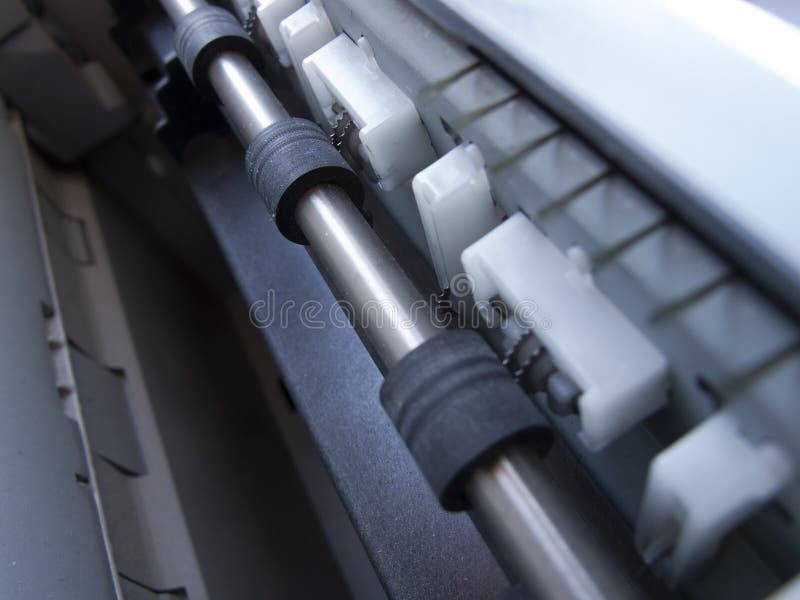 Old printer stock photo. Image of black, isolated, technology - 58348506