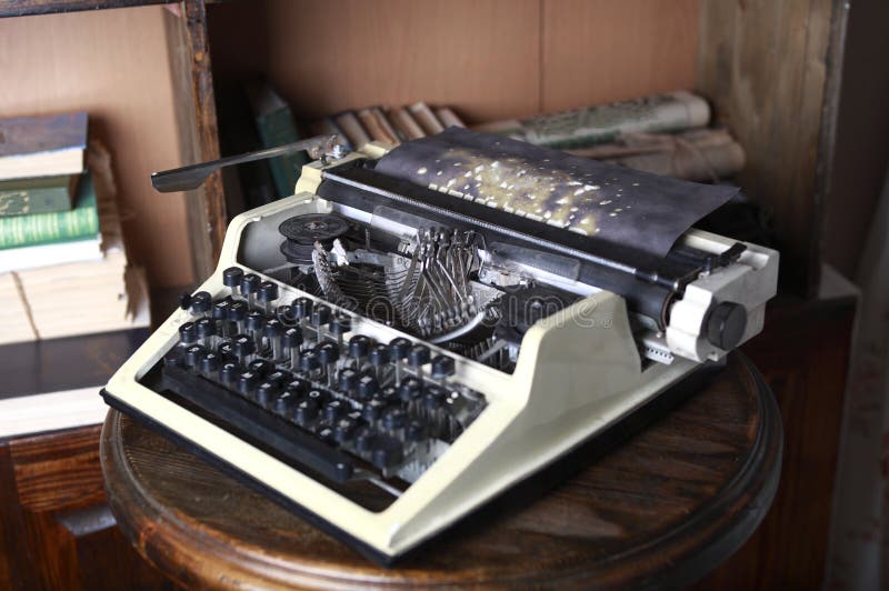 Old printing machine stock photo. Image of typewriter - 48802972