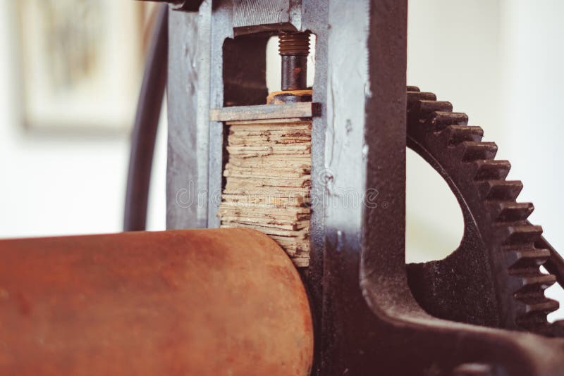 Old press machine stock image. Image of engineering - 140341207