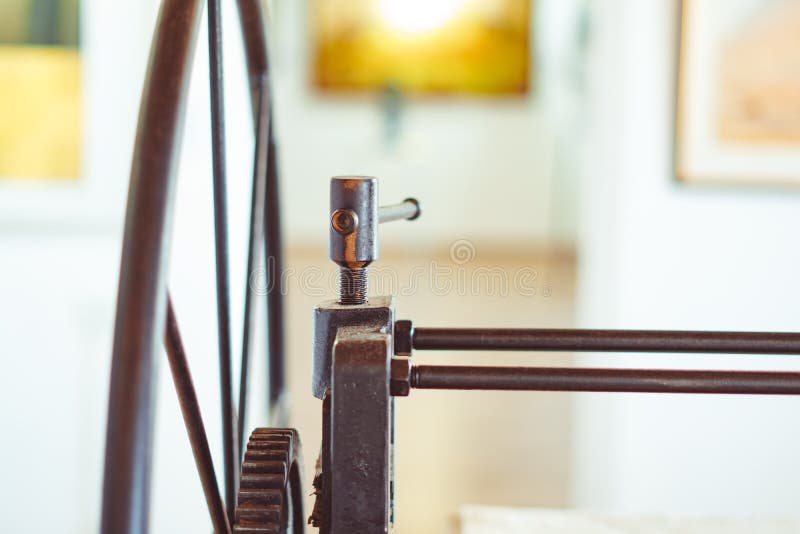 Old press machine stock image. Image of factory, press - 138949559