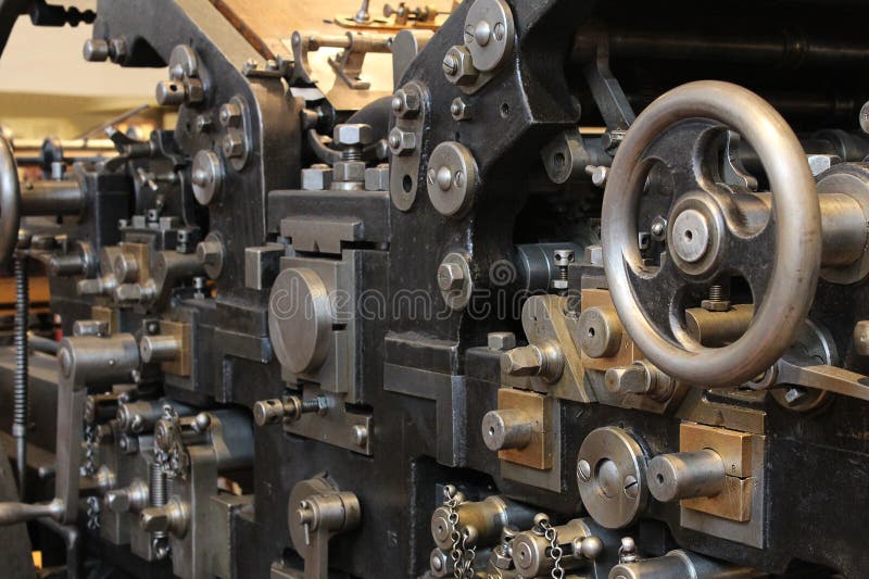 Old-fashioned Film Editing Machine Stock Photo - Image of history, data ...