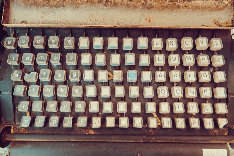 Old Printing Press Tool Parts Stock Photo - Image of mechanism, keys ...