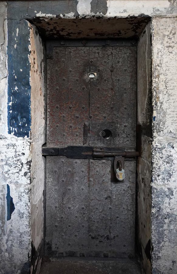 Old prison cell door stock photo. Image of rusty, door - 275874596