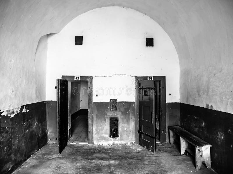 Old prison cells stock photo. Image of entrance, jail - 61741612