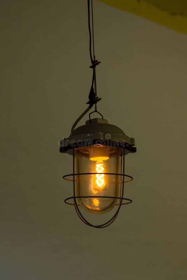 Old Prison Incandescent Lamp Stock Photo - Image of hang, dark: 46741698