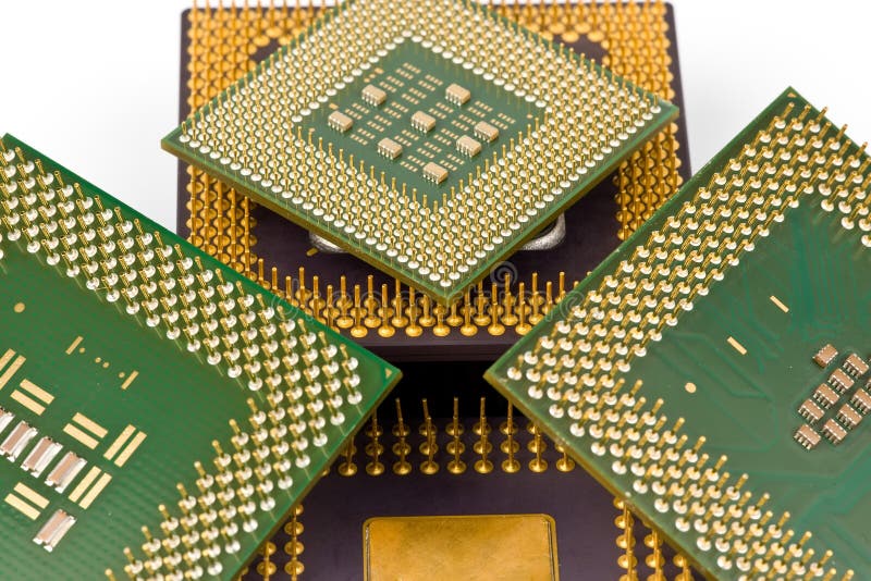 Old processors stock photo. Image of computer, microprocessor - 10634388