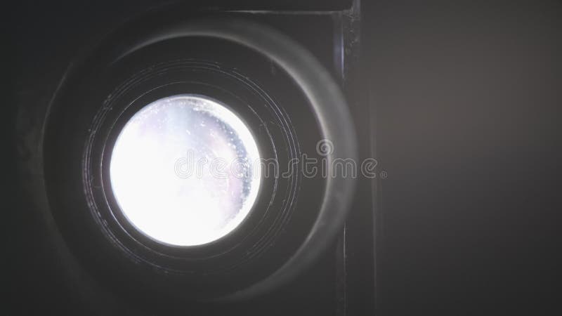 Old projector lens stock video. Video of movie, antique - 347163319