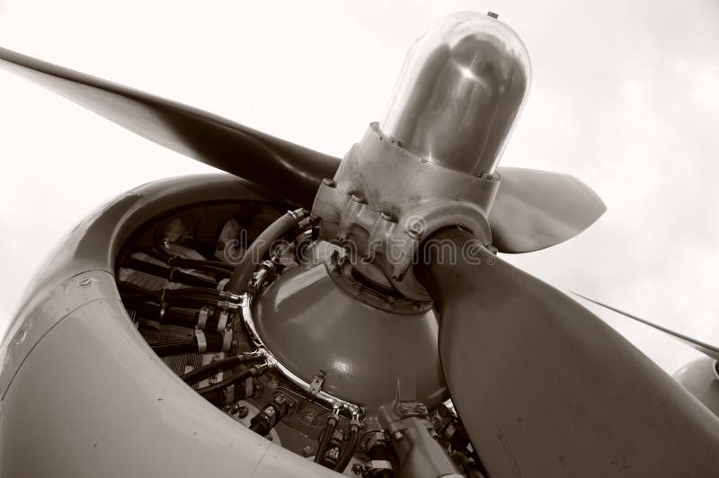 Old propeller stock image. Image of bomber, historic - 10113847