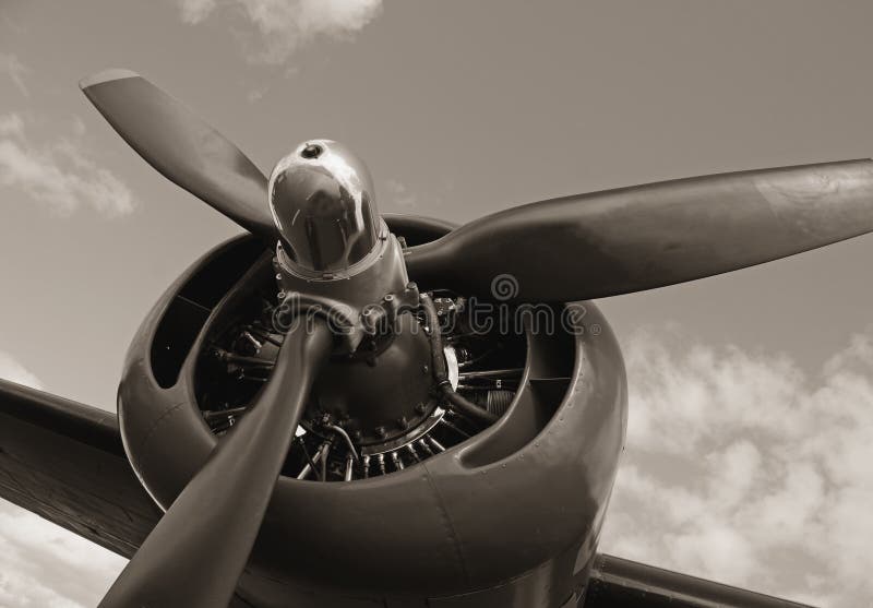 Old propeller stock image. Image of obsolete, engine, rotation - 8604735