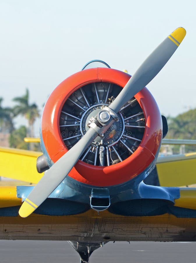 Old propeller airplane stock image. Image of front, frontal - 33517785
