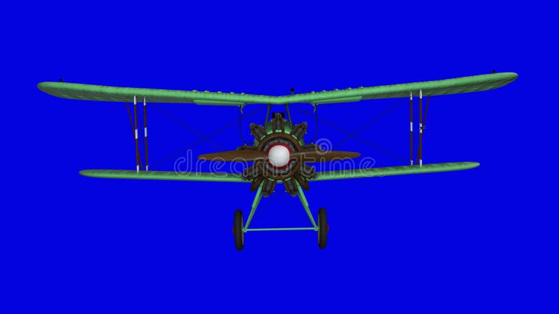 Old Propeller Plane Flight on White Background. Top View Stock ...