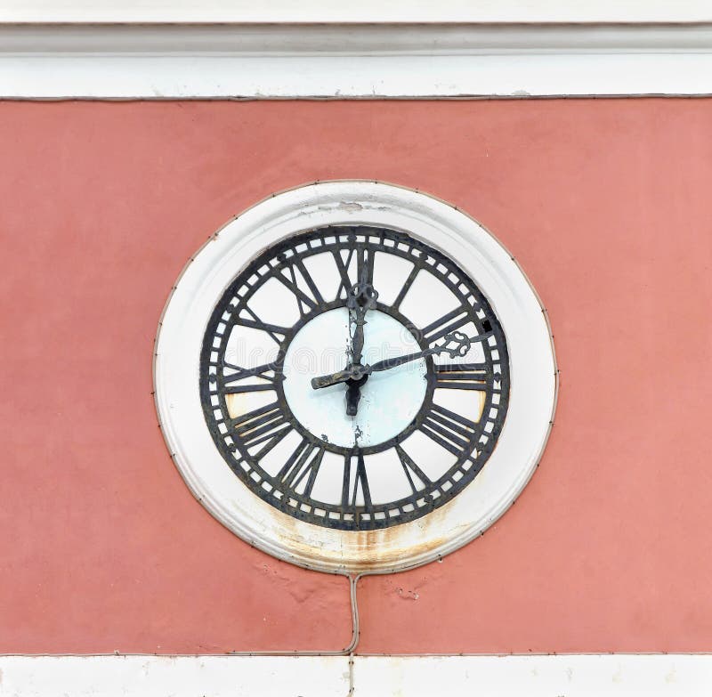 Vintage public clock stock photo. Image of architecture - 29744404