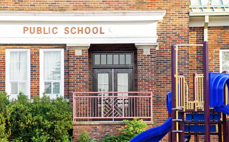 Old public school building stock photo. Image of structure - 32451210