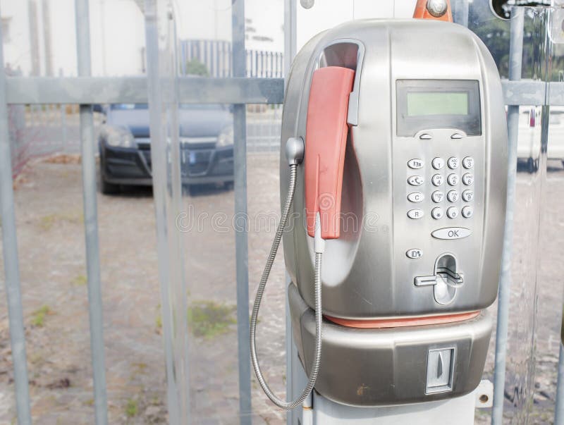 Old Public Telephone Coin (Payphone) Stock Photo - Image of rusty, call ...