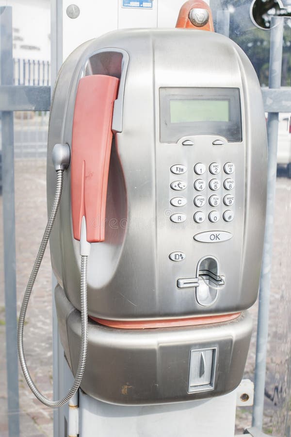 Old Public Telephone Coin (Payphone) Stock Photo - Image of metal ...