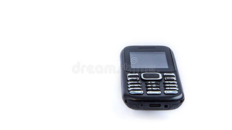 Old push button cell phone stock image. Image of device - 137845609