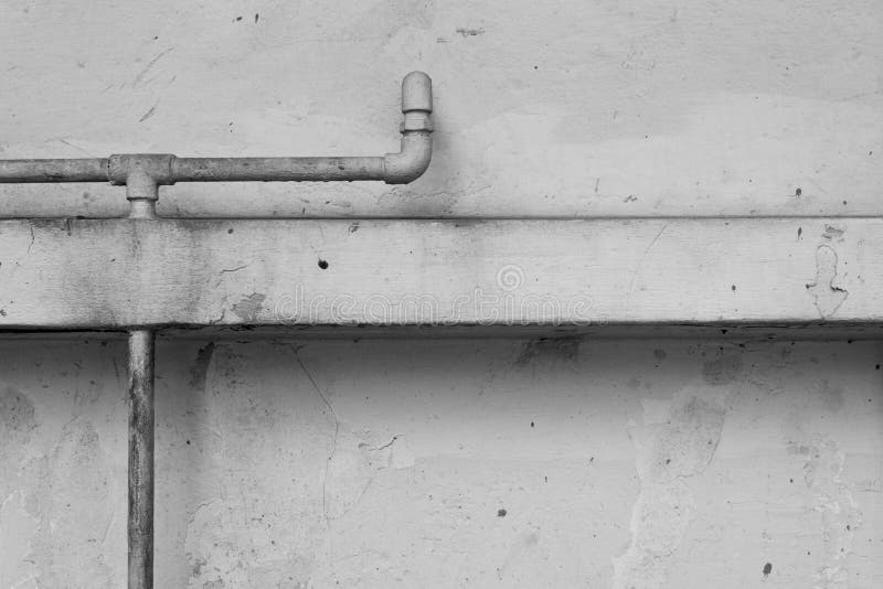 Old Pvc Pipe on Grunge Wall Stock Image - Image of dirty, building ...