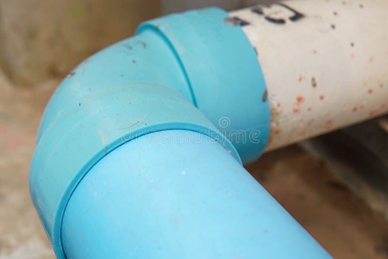 Old Pvc Pipe in Sewer System Stock Image - Image of lighting, wing ...