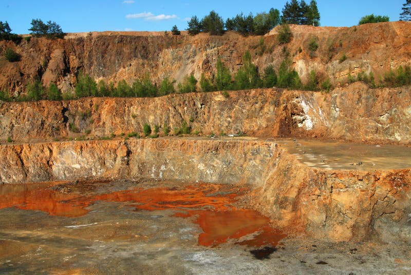 Old quarry stock photo. Image of surface, rock, pribram - 12358786