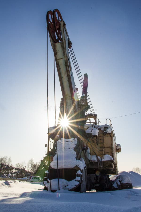 Quarry excavator stock image. Image of architecture, activity - 32403411