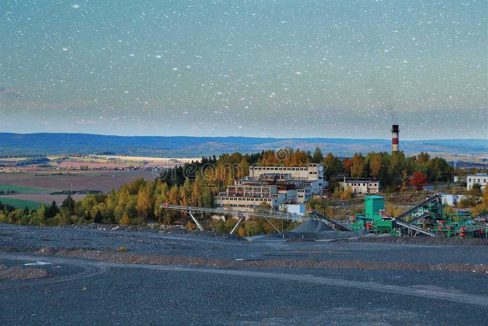 Old quarry stock image. Image of heavy, elevator, technology - 34585359