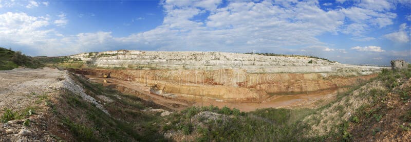 Old quarry. stock image. Image of panorama, heavy, bulldozer - 121304587