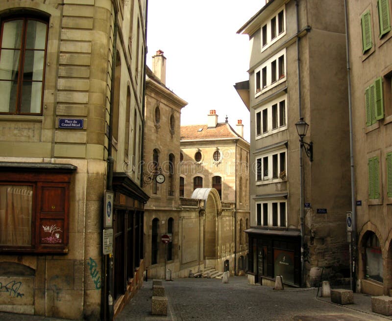 Old Quarter stock image. Image of architecture, geneva, stylish - 88531