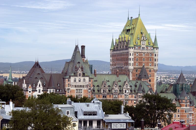 Old Quebec stock image. Image of place, frontenac, castle - 15597905